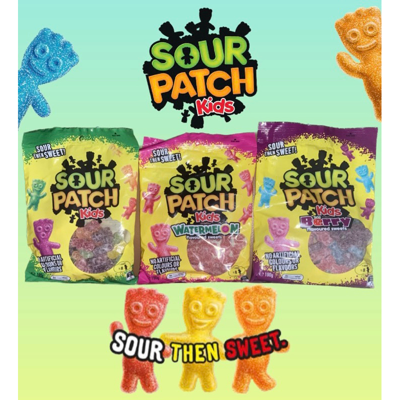 Jual Sour Patch Kids Permen Gummy Asam Manis Import Australia Original / Watermelon / Berry 190 ...