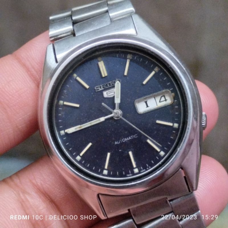 Jual jam tangan vintage seiko otomatis 7s26 dial mulus biru | Shopee ...