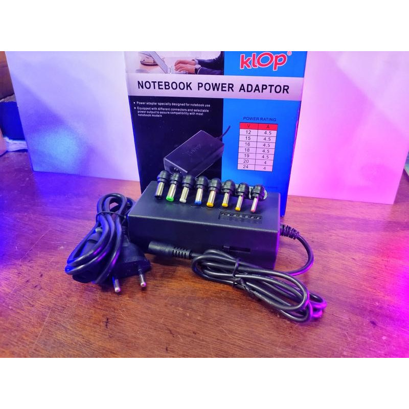 Jual Adaptor Multi Universal + Berbagai Jack 12V - 24V 5A Laptop ...