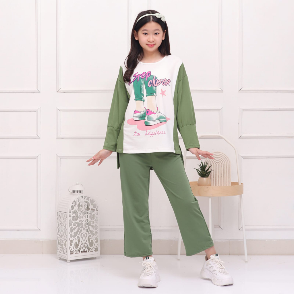 Jual (8 - 15 Tahun) Cora Set Baju Anak Duishi 281256 | Shopee Indonesia