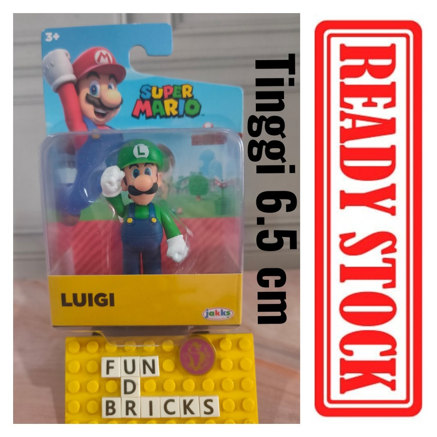 Jual Jakks Super Mario Bros Luigi Stand | Shopee Indonesia