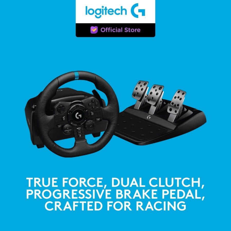 Jual Logitech G923 True Force Steering Wheel & Pedals For PC, PS4 and ...