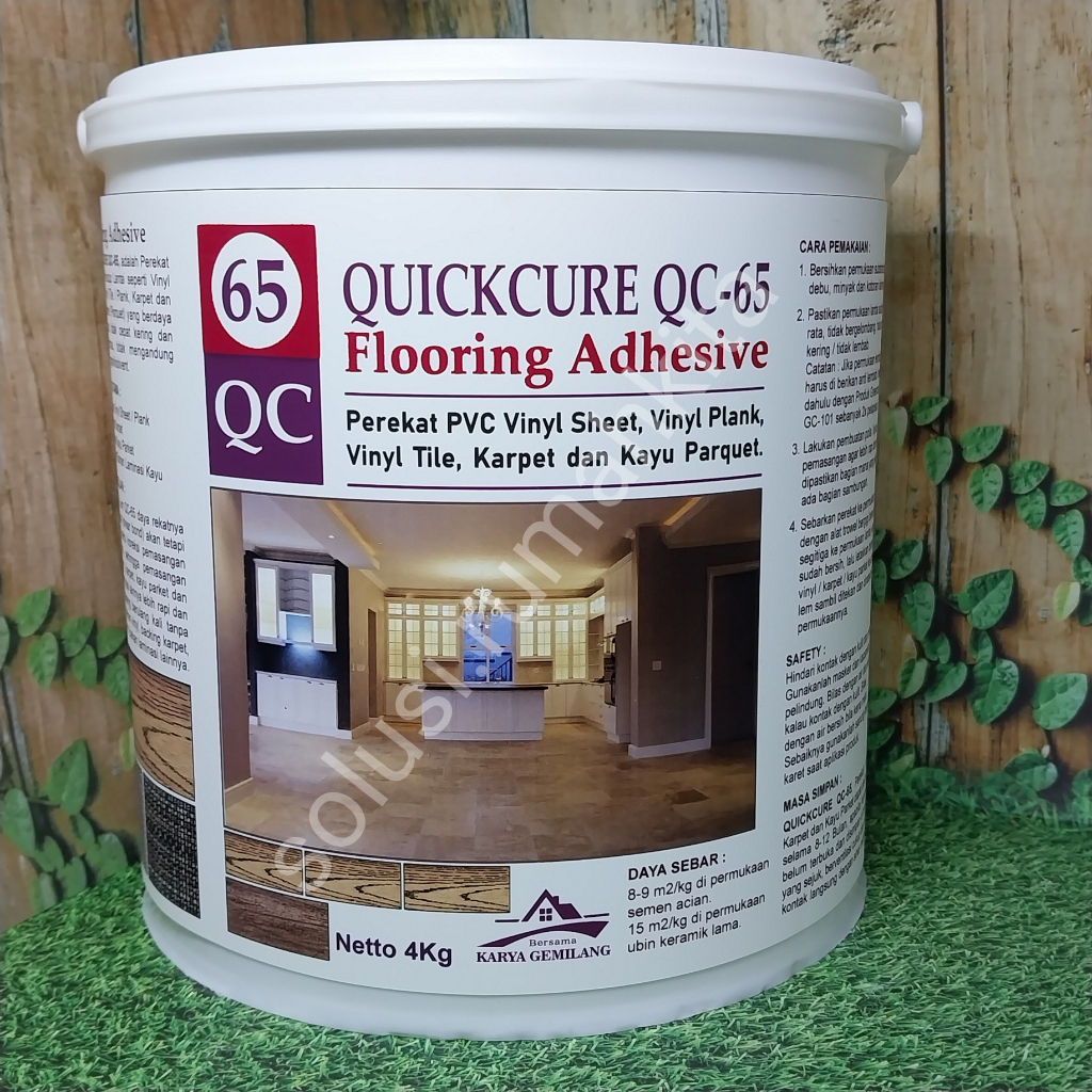 Jual QUICKCURE QC-65, LEM VINYL, LEM VINYL SHEET, LEM VINYL TILE, LEM ...