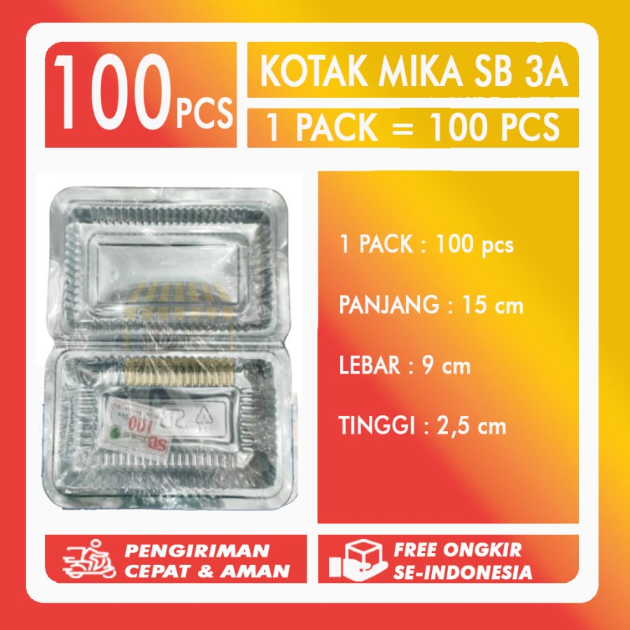 Jual Kotak Makanan Mika 3A ukuran 3A / Kotak Kue Mika / Kotak Mika 3A ...