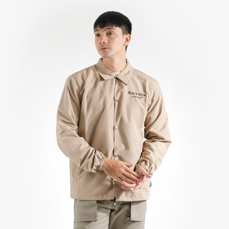 Jual Jaket Coach Pria Cream | Shopee Indonesia
