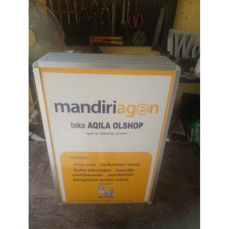 Jual Neon Box Agen Mandiri Ukuran 60cm x 40cm 2sisi Rp500.000 | Shopee ...