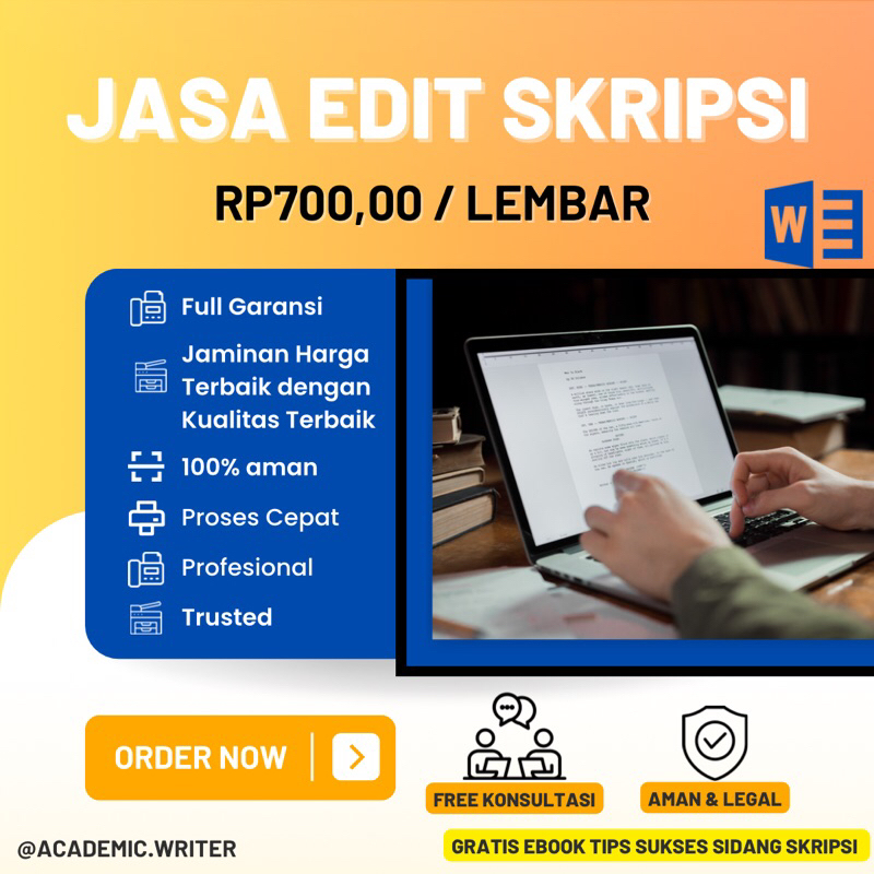 Jual (WAJIB CHAT SBLM CO) EDITING SKRIPSI-FORMAT-DAFTAR ISI-DAFTAR ...