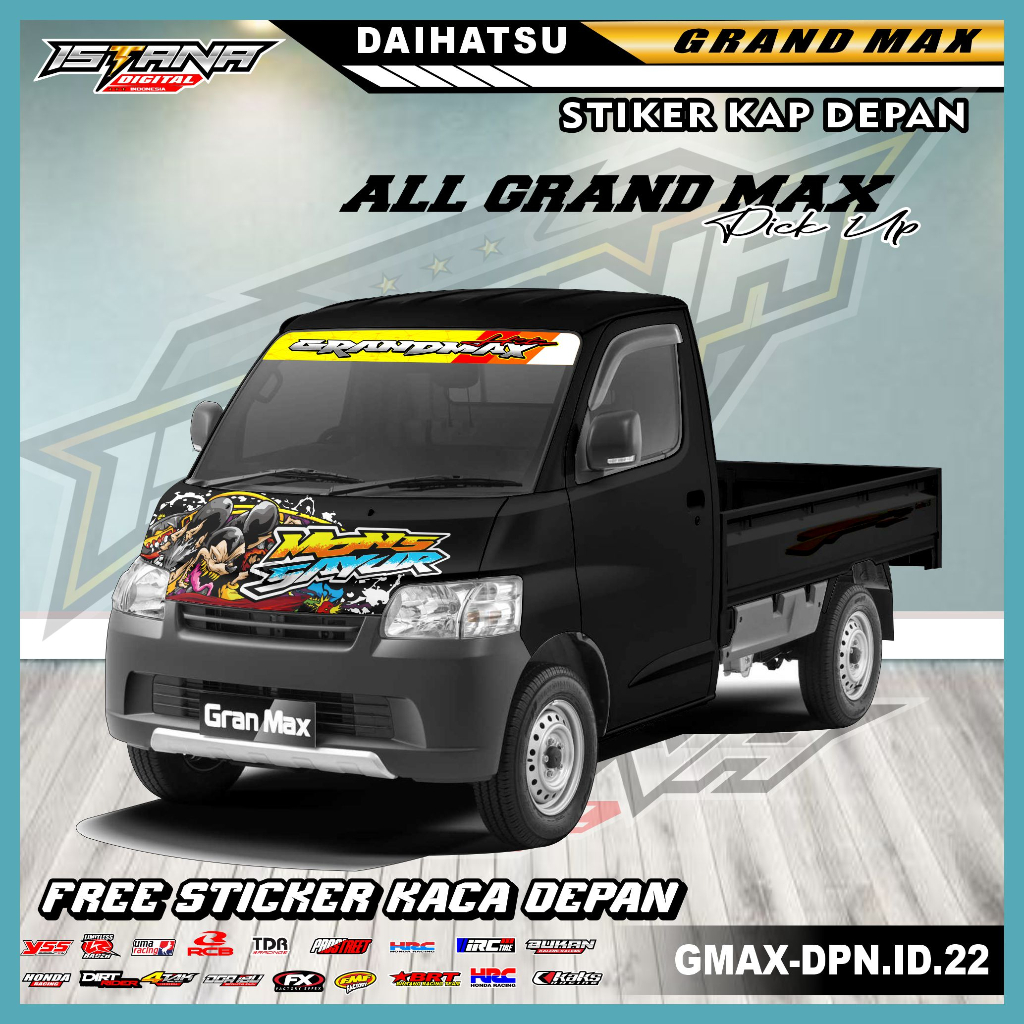 Jual DECAL STICKER KAP KABIN DEPAN Daihatsu Grand Max Pickup - GMAX-DPN ...