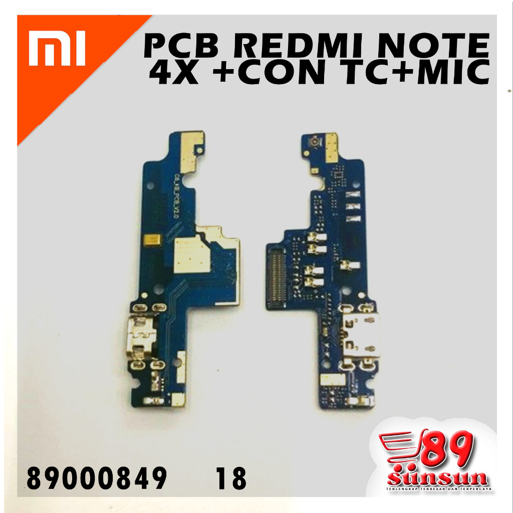 Jual PCB XIAOMI REDMI NOTE 4X +CON TC+MIC | Shopee Indonesia