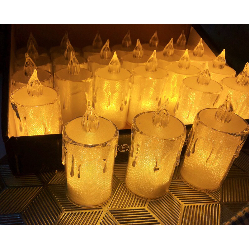 Jual Lilin PREMIUM Korea Aesthetic LED Smokeless Candle Natal Lampu ...