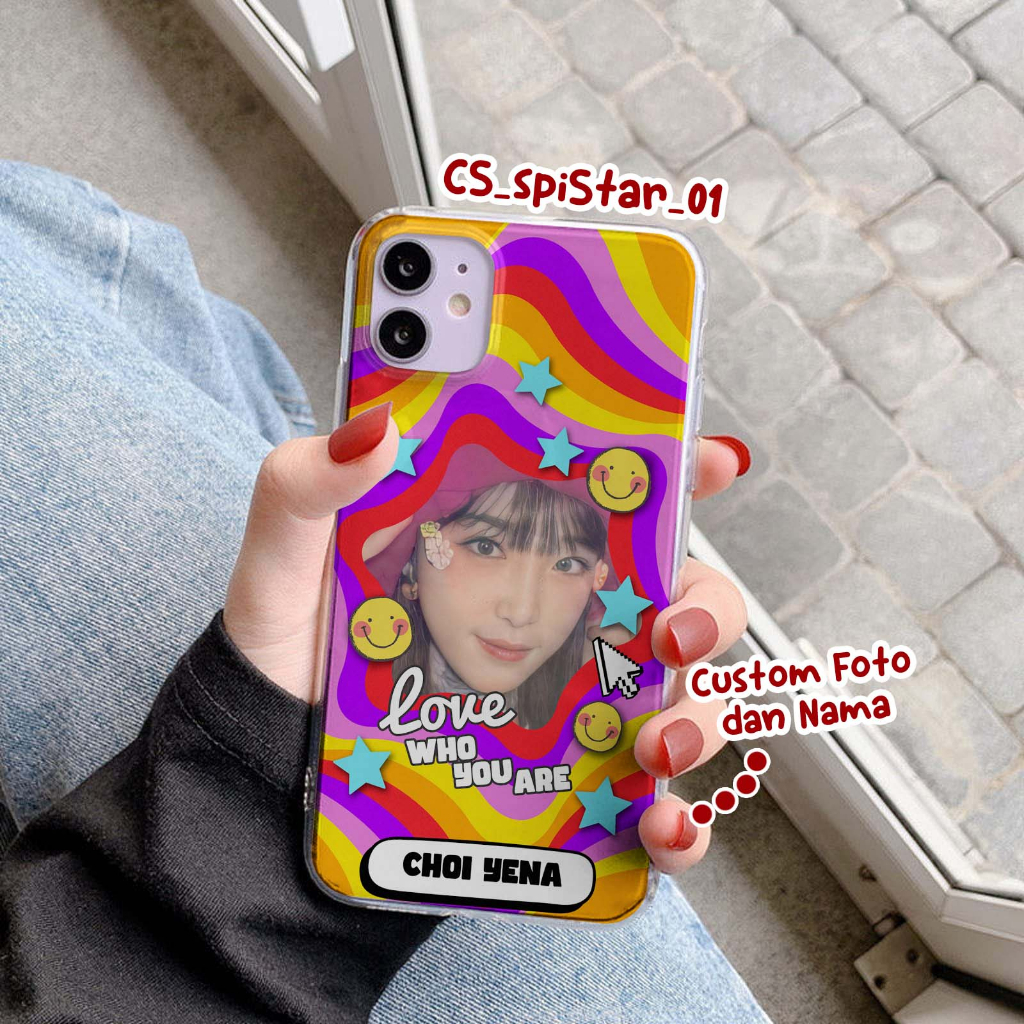 Jual CUSTOM CASE DESAIN AESTHETIC SPIRAL STAR WARNA-WARNI RAINBOW ...
