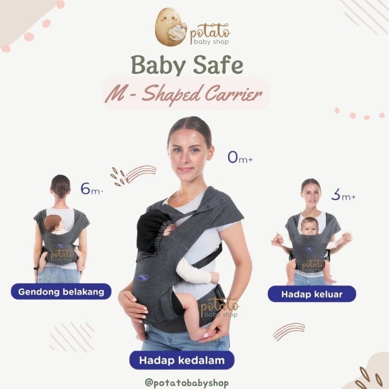 Jual Baby Safe BC010 M-Shaped Carrier Gendongan M shape Hipseat Hip ...