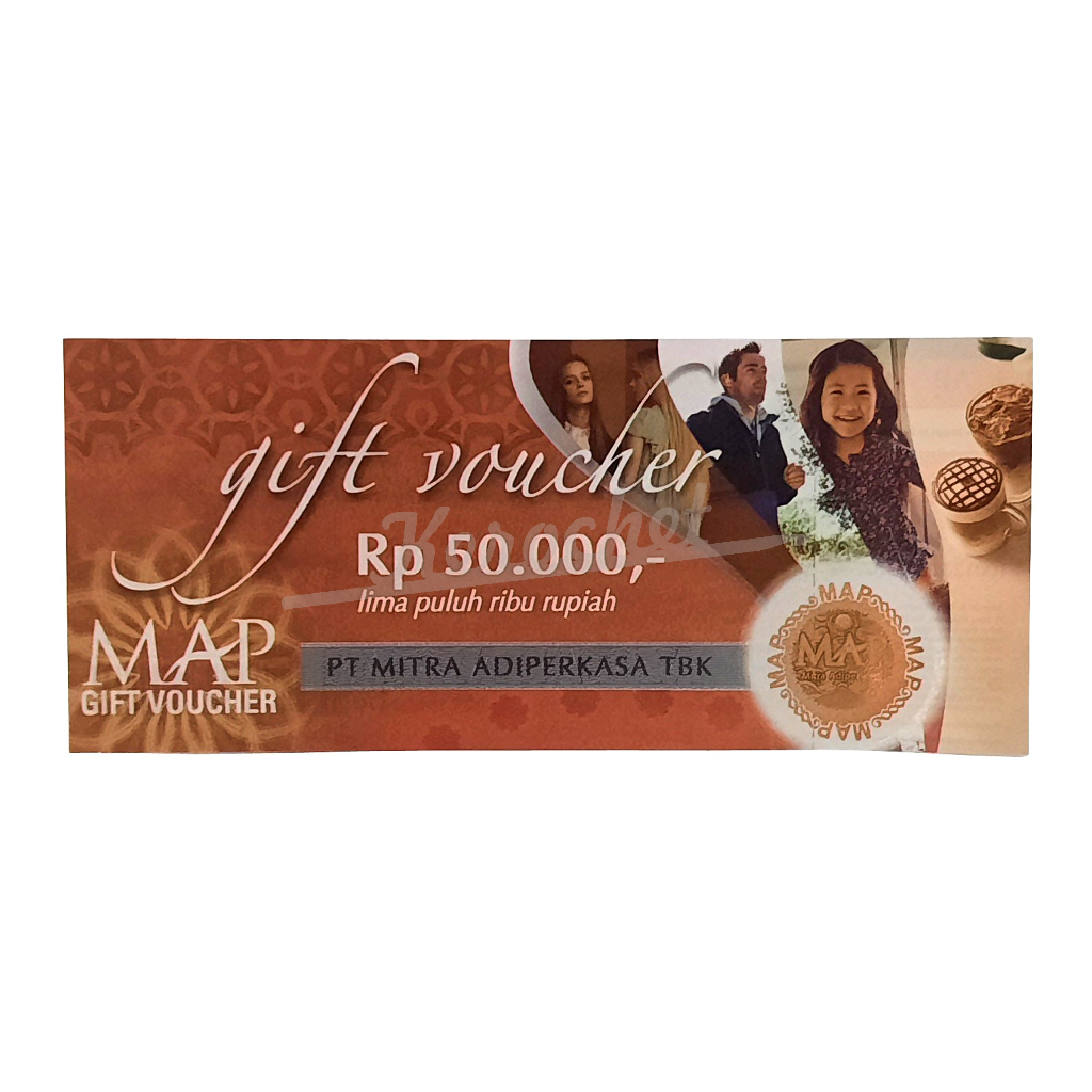 Jual Voucher MAP Gift Voucher 50.000 | Shopee Indonesia