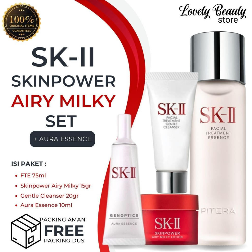 Jual POWER KIT/Skinpower Airy Milky Set + Aura Essence 10ml (Power Kit ...