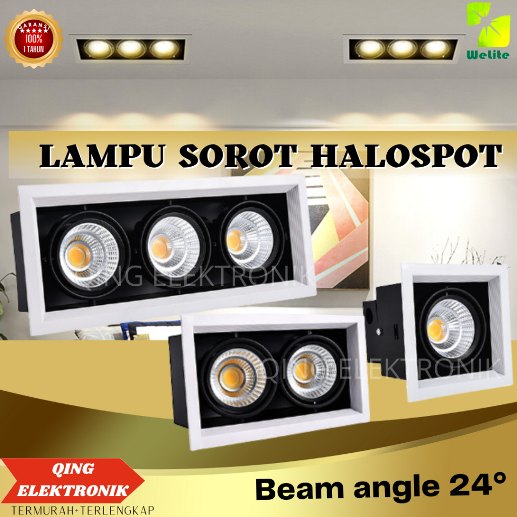 Jual Lampu Sorot LED Lampu Halospot Grill Light Downlight Spotlight 5W ...