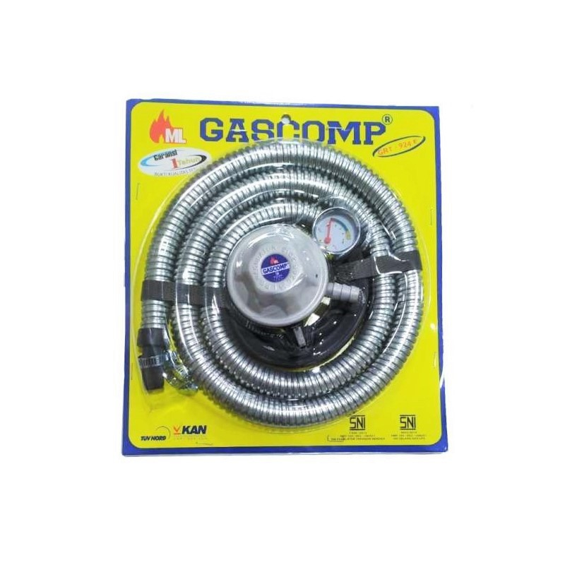Jual Selang Gas Regulator Gascomp / Regulator Selang Kompor Gas SNI ...