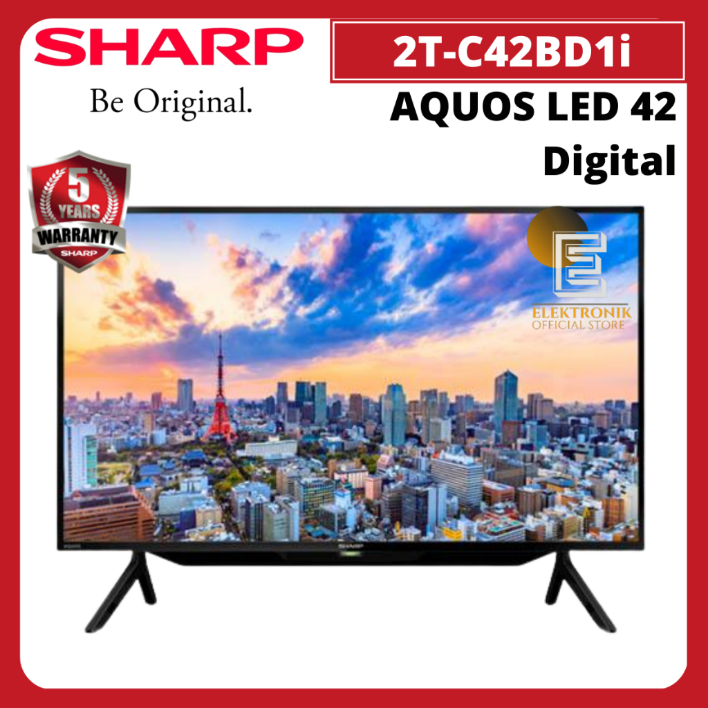 Jual SHARP LED TV 42inch 2T-C42BD1I Aquos LED | Shopee Indonesia