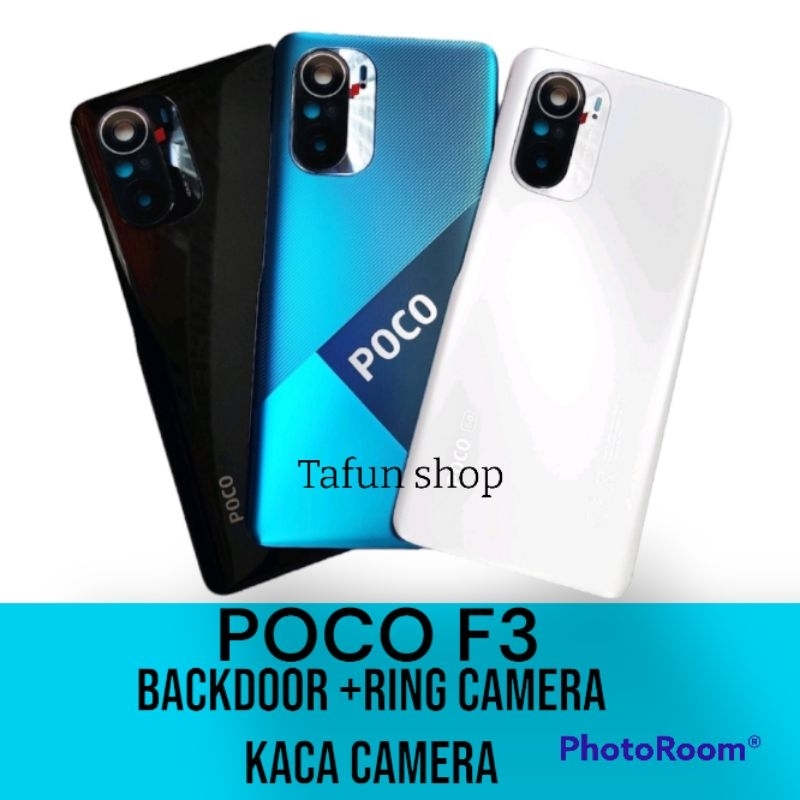 Jual Backdoor+Ring camera+kaca camera Poco F3 Satu set lengkap/ warna ...