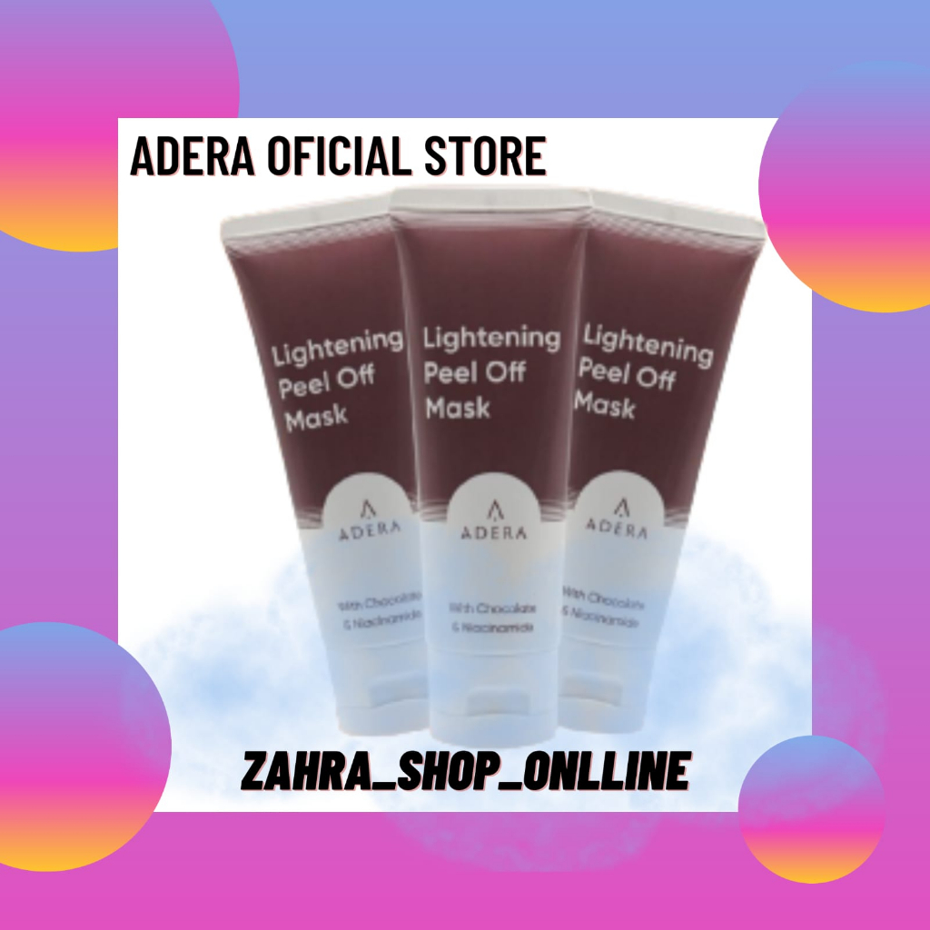 Jual ADERA LIGHTENING PEEL OFF MASK WITH CHOCOLATE & NIACINAMIDE ...
