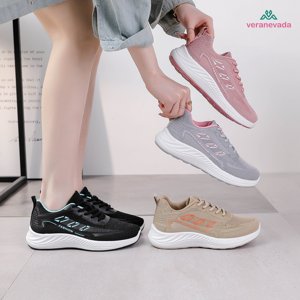 Jual Vera Nevada Sepatu Sneakers Wanita Sport Shoes A49 | Shopee Indonesia
