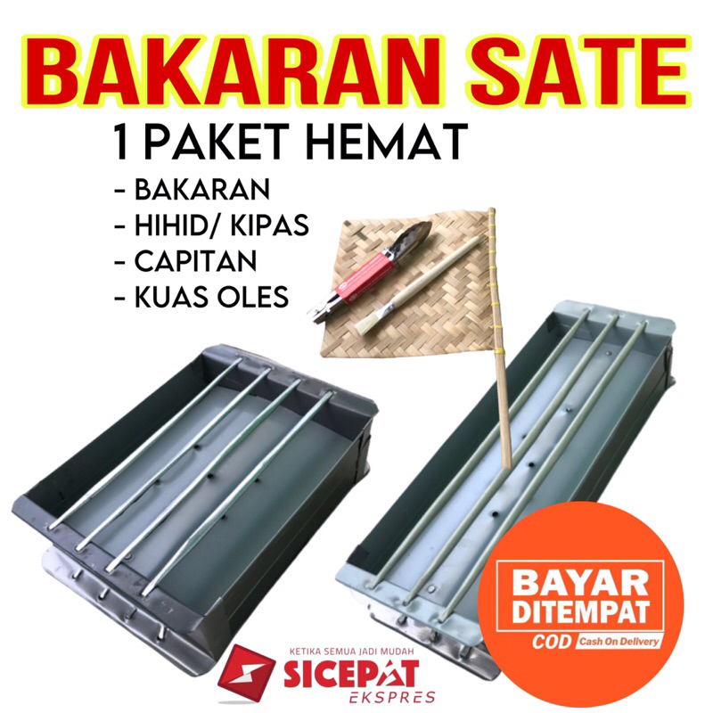 Jual Tempat Bakaran Sate Ikan Jagung Sosis Alat BBQ Alas Pemanggang 1 ...