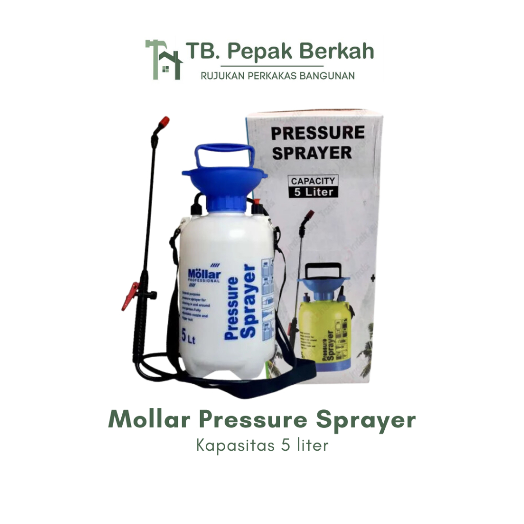 Jual MOLLAR Pressure Sprayer 5 Liter Alat Semprot Hama Gendong ...