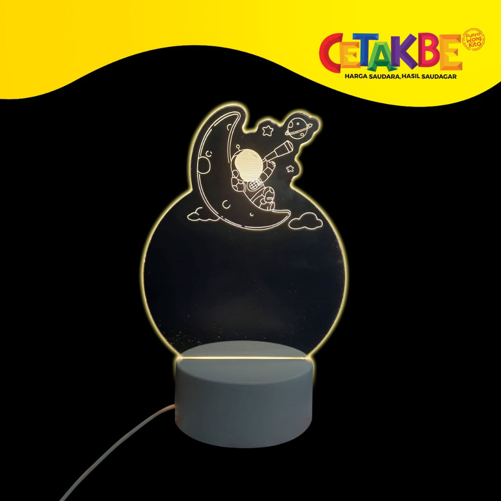Jual Lampu LED 3D Acrylic / Lampu Hias / Lampu Tidur / Lampu Meja ...