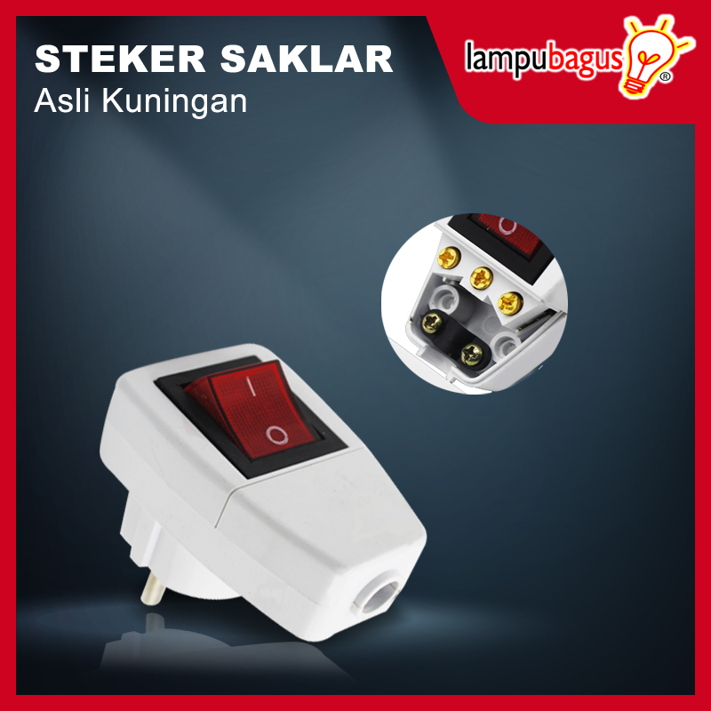 Jual Steker Saklar Lampu On Off / Colokan Listrik On Off | Shopee Indonesia