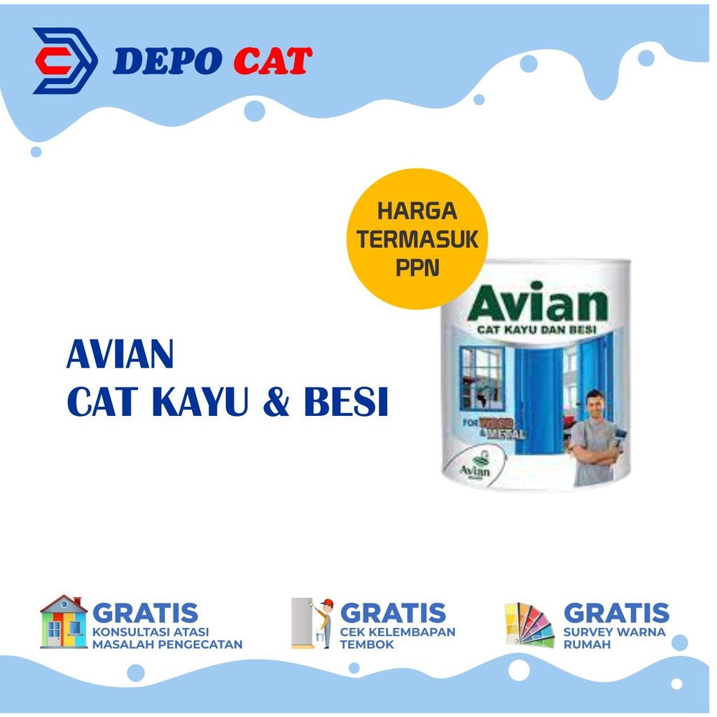 Jual Cat Minyak Avian Synthetic Super Black Mixing 1L | Shopee Indonesia