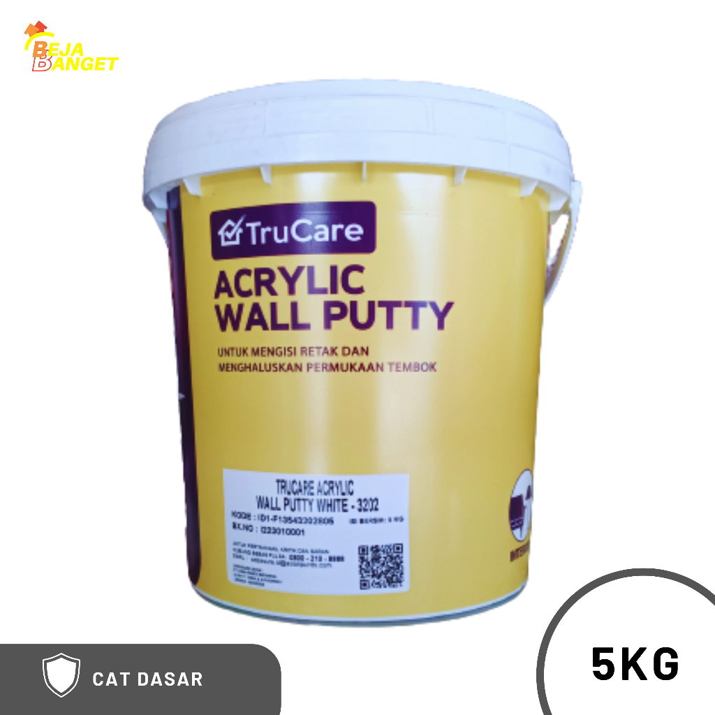 Jual TRUCARE ACRYLIC WALL PUTTY Plamir Cat Dasar Tembok Dinding ...