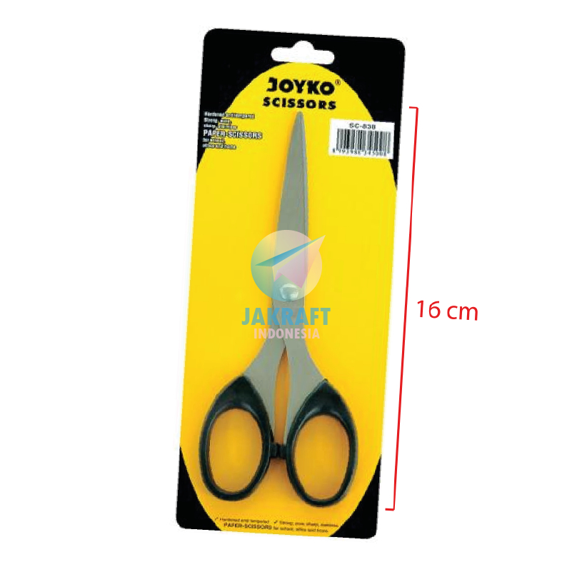 Jual (1 Pcs) Gunting Kertas Sedang Tajam 16 Cm JOYKO SC-838 Medium ...