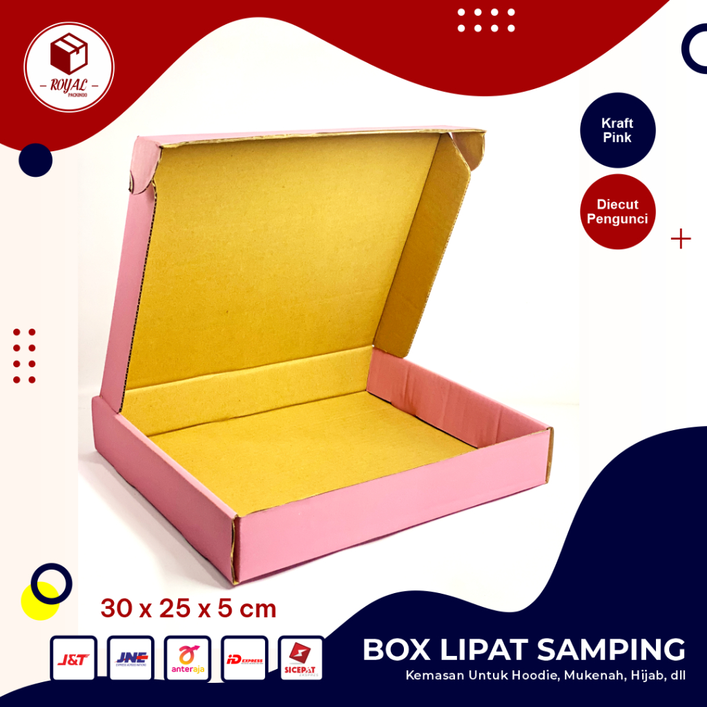 Jual Kardus / Box DC LS - size 30 x 25 x 5 cm Kardus/Packingbaju/Karton ...