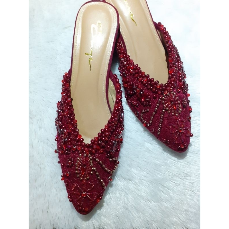 Jual Selgri sepatu Payet brukat manten | Shopee Indonesia