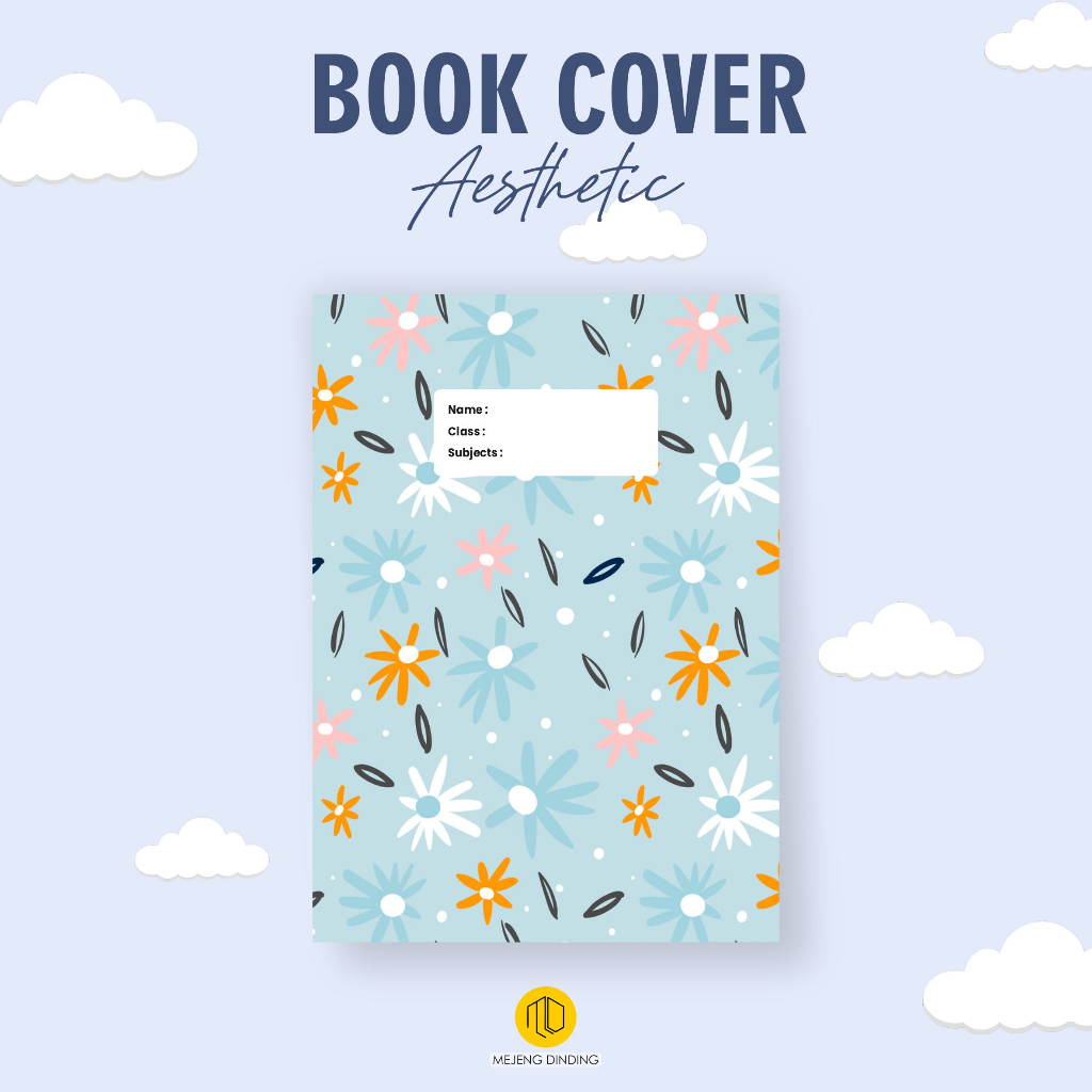 Jual SAMPUL BUKU AESTHETIC ISI 10 PCS / SAMPUL BUKU MOTIF BUNGA FLORAL ...