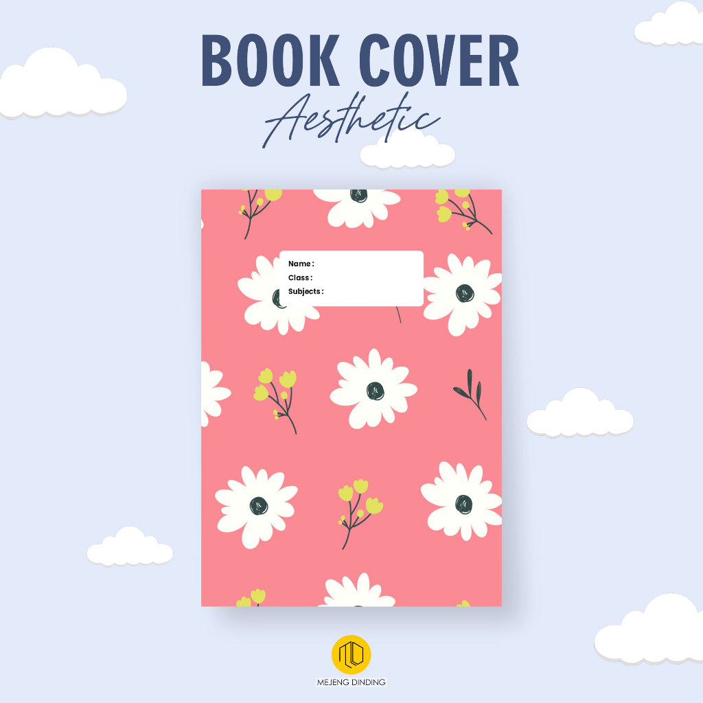 Jual SAMPUL BUKU AESTHETIC ISI 10 PCS / SAMPUL BUKU MOTIF BUNGA FLORAL ...
