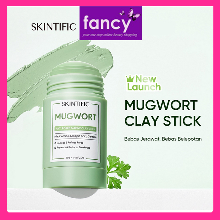 Jual SKINTIFIC MUGWORT Mask Acne Clay Stick 40g / Mask 55g Pore ...