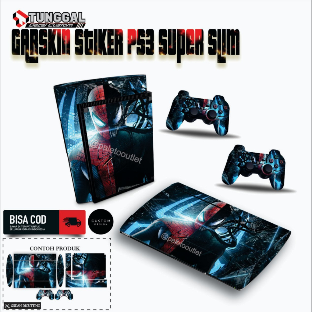 Jual STIKER GARSKIN PS3 SUPER SLIM MOTIF CYBERPUNK CALL OF DUTY ...