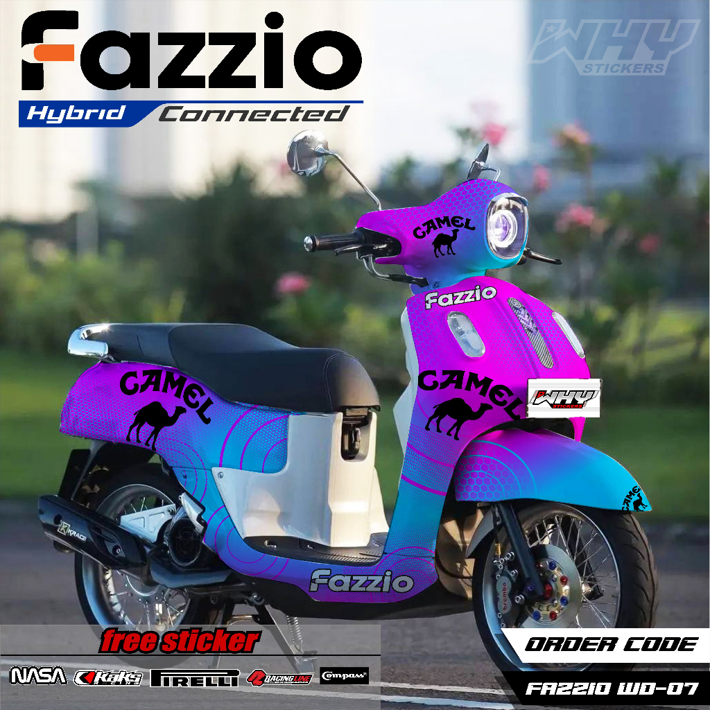Jual Decal Stiker Yamaha Fazzio New 2022 2023 2024 Full Body - Dekal ...