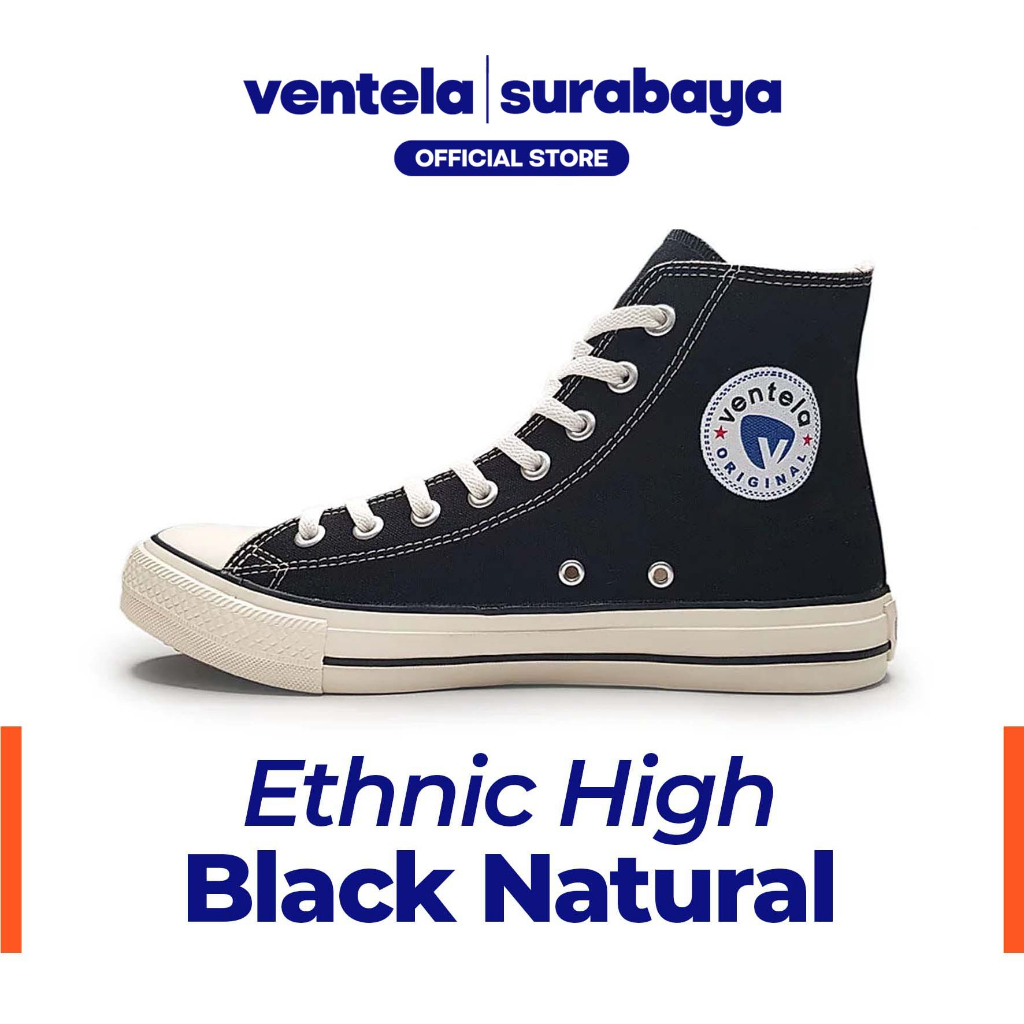 Jual Ventela Ethnic High Black Natural | Shopee Indonesia