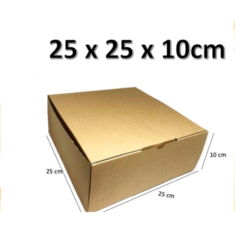 Jual Kardus Box Karton 25x25x10 untuk packing/ kemasan, dus makanan ...