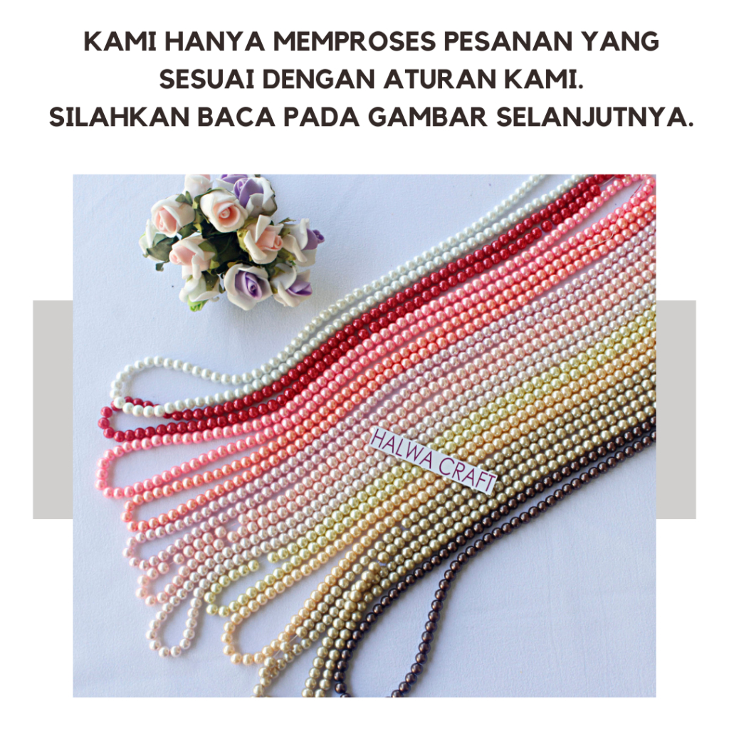 Jual Payet Mutiara Sintetis / Mutsin / Mutiara Berat 6mm / Mutiara ...