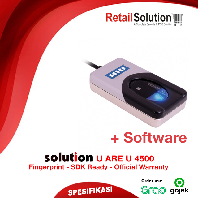 Jual Mesin Sidik Jari Fingerprint USB - Solution U ARE U 4500 ...