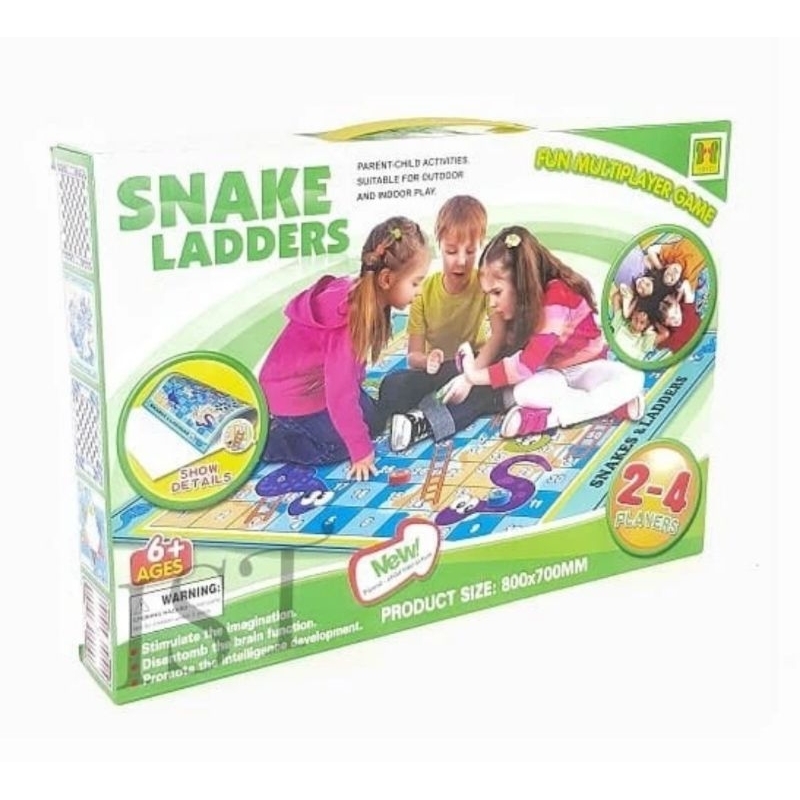 Jual Karpet Ular Tangga Snake Ladders Mainan Keluarga Ukuran Besar ...