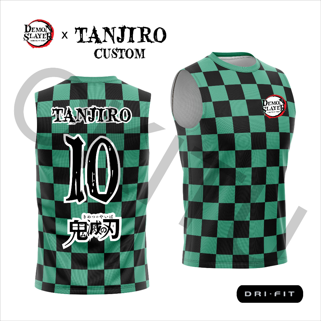 Jual Tanjiro Kamado Demon Slayer Anime Cosplay Volleyball Basketball ...