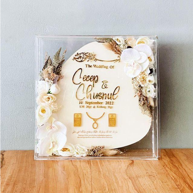 Jual Box Mahar Akrilik Kotak Mahar Frame Mahar Akrilik | Shopee Indonesia