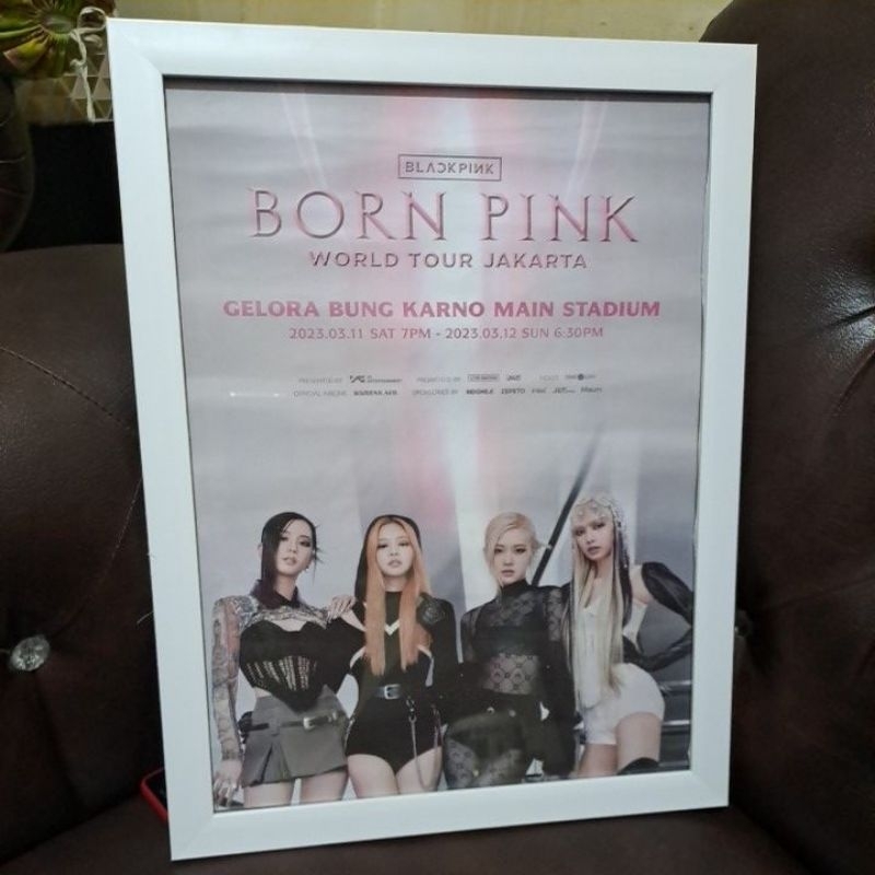 Jual Poster Born Pink World Tour Jakarta Official Plus Bingkai | Shopee ...