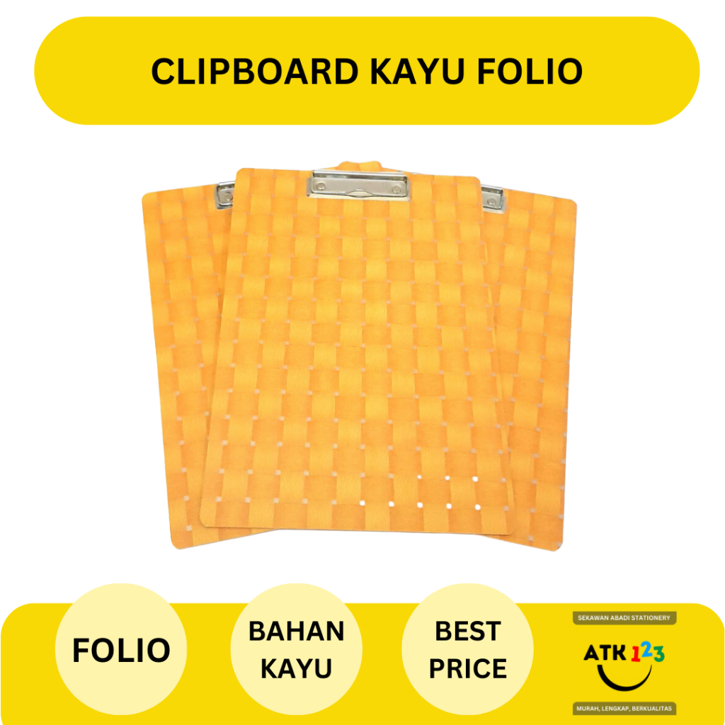 Jual Clipboard / Papan Jalan / Papan Dada Ukuran Folio Kayu | Shopee ...