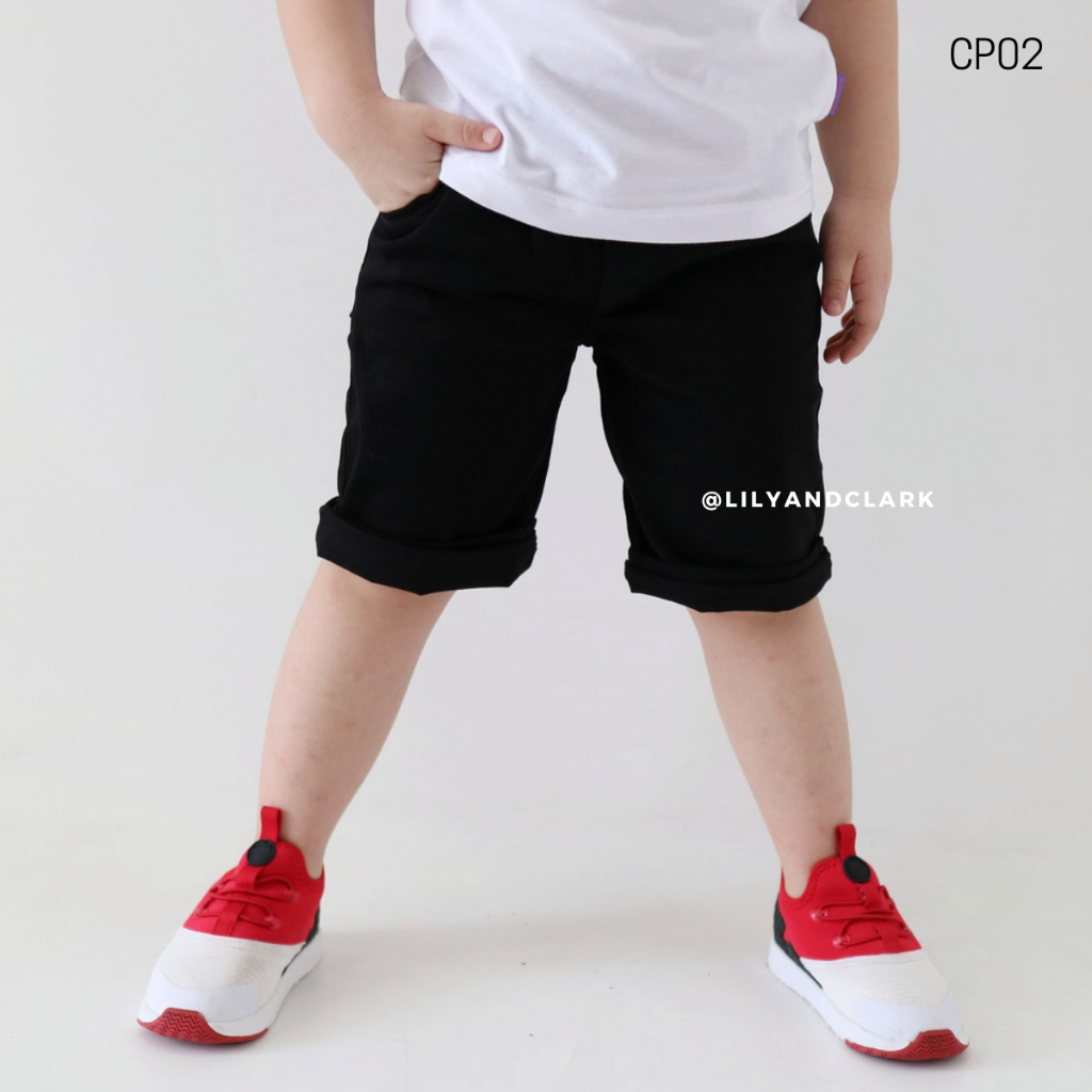 Jual CELANA CHINO PENDEK HITAM BY LILY AND CLARK TERBARU CP02 | Shopee Indonesia