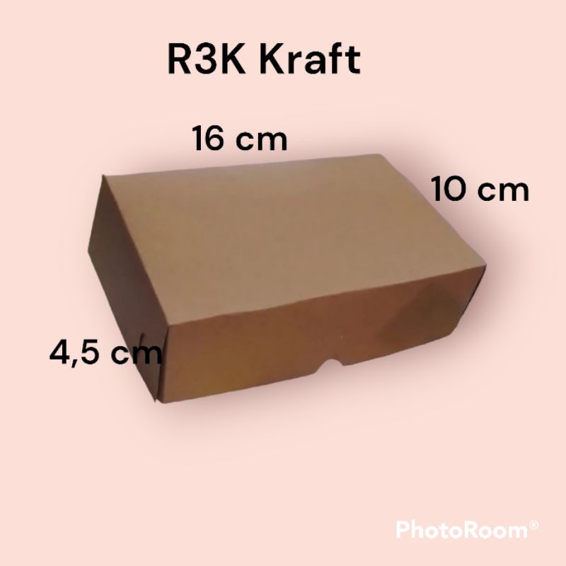 Jual GROSIR [100pc] BOX R3K Kotak 16x10x4,5 Kemasan Snack Jajan Kue ...