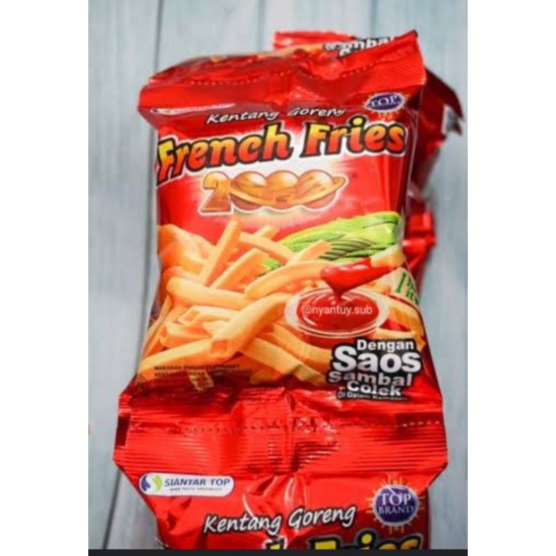 Jual Ciki Snack French Fries 2000 1Renceng 10Pcs | Shopee Indonesia